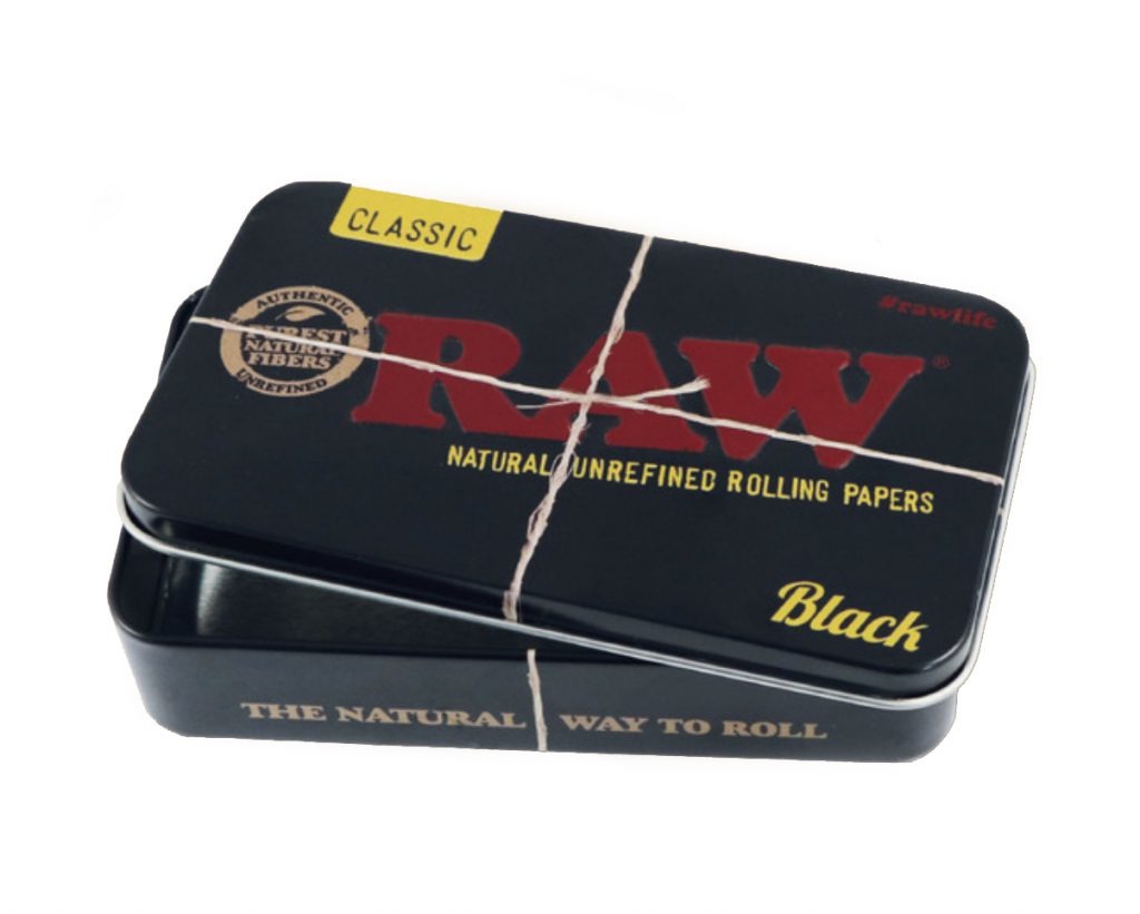กล่อง RAW TIN BOX BLACK CLASSIC – The Session