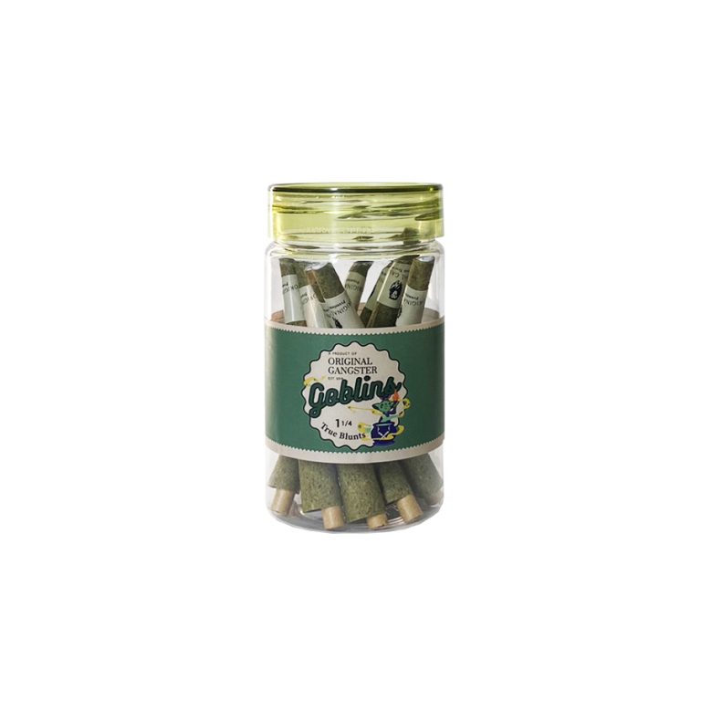 กระดาษมวน OG PRE-ROLLED GOBLINS TRUE BLUNTS JAR 1 1/4 10’s – The Session